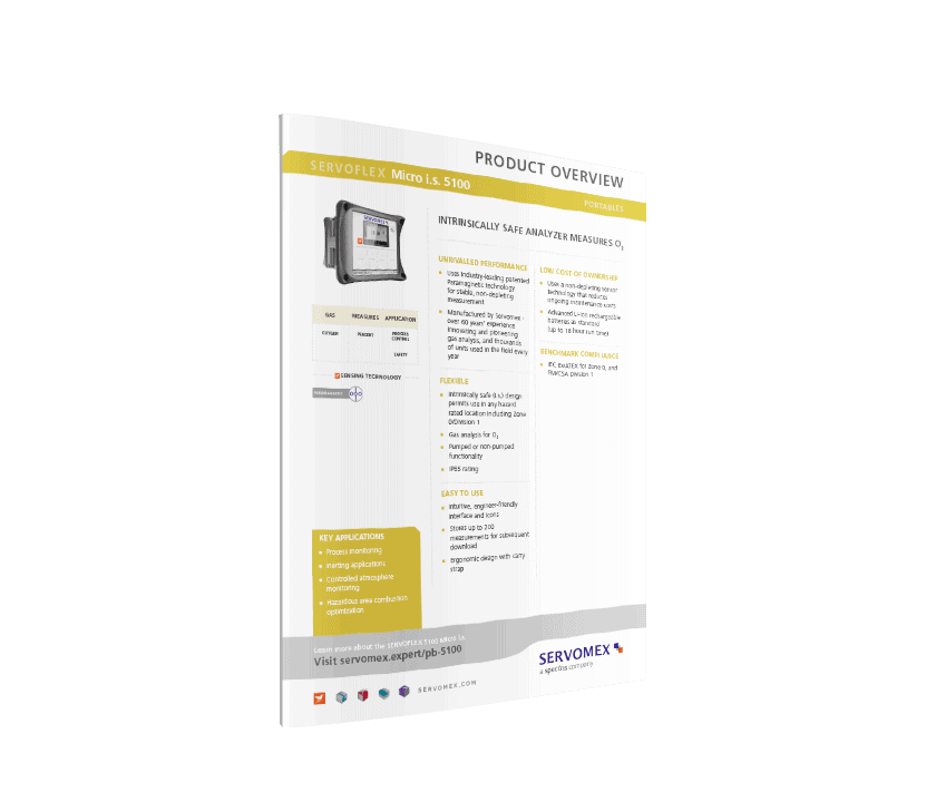 Micro i.s. 5100 - Portable Multi Gas Analyser | Servomex